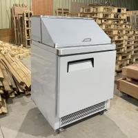 China Single Door Kitchen Refrigerated Sandwich Prep Table Air Cooled With Backsplash for sale