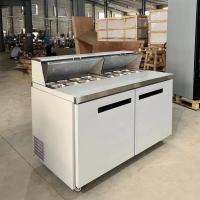 China Commercial Sandwich Preparation Table With Fridge Air Cooling for sale