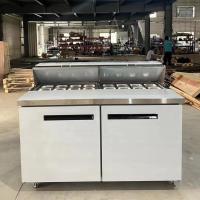 China Commercial Sandwich Preparation Table With Fridge Air Cooling for sale