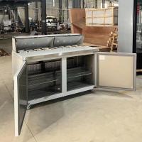China Commercial Sandwich Preparation Table With Fridge Air Cooling for sale
