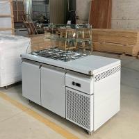China Single Temperature Pizza Salad Preparation Fridge 2 Door Automatic Defrost for sale