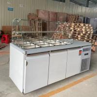 China Custom Salad Preparation Fridge Sandwich Prep Counter 3 Doors for sale