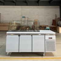 China Custom Salad Preparation Fridge Sandwich Prep Counter 3 Doors for sale