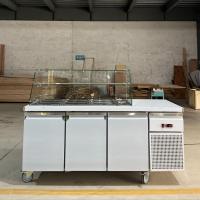 China Custom Salad Preparation Fridge Sandwich Prep Counter 3 Doors for sale