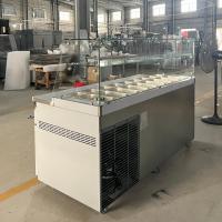 China Kitchen Open Top Salad Bar Refrigerator Commercial With Undercounter Storage for sale