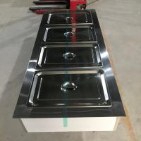 China Open Top Refrigerated Salad Prep Table 4 Pans Air Cooling For Supermarket for sale