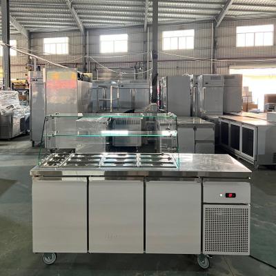 China Open Top Salad Preparation Fridge Undercounter Storage Commercial for Kitchen for sale