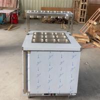 China Fast Food Restaurant Salad Preparation Fridge Customized 9 Pans for sale