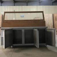 China OEM R134a R290 Salad Preparation Fridge 3 Doors Air Cooling for sale