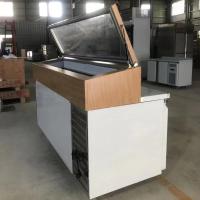 China OEM R134a R290 Salad Preparation Fridge 3 Doors Air Cooling for sale