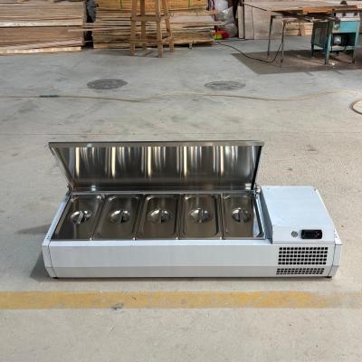 China Desktop Salad Bar Fridge Static Cooling For Bakeries VRX1200 for sale