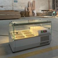 China Buffet Refrigerated Counter Top Salad Bar With LCD Temperature Display Screen for sale