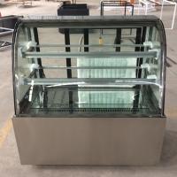 China Commercial Bakery Cake Display Counter Refrigerated 2pcs Shelves for sale