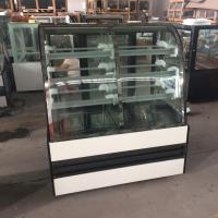 China Double-Temperature Cake Showcase Fridge Display Case Bakery Cooling Cakes Glass Showcase for sale