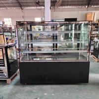 China 3pcs Shelves Cake Display Fridge LED Lighting Air Cooling For Restaurants for sale