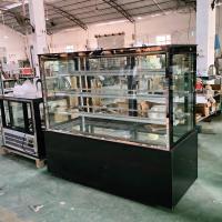 China 3pcs Shelves Cake Display Fridge LED Lighting Air Cooling For Restaurants for sale