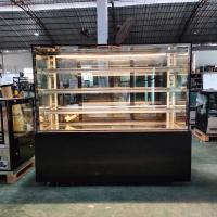 China 3pcs Shelves Cake Display Fridge LED Lighting Air Cooling For Restaurants for sale