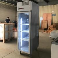 China Customized Glass Door Fridge One Door GN650TN Chiller Ecof-friendly Commercial Refrigerator Upright Cabinet for sale