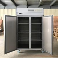China Hotel Kitchen Fridge Vertical Restaurant Refrigerator 2 Door Upright Freezing Freezer for sale
