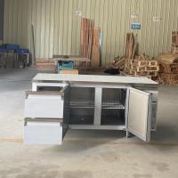 China 2 Doors 2 Drawers 1800mm Length Undercounter Fridge Freezers Commercial Refrigerator for sale