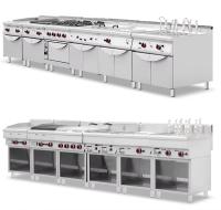China Kitchen Commercial Gas Stove 304 Stainless Steel Cooking Range for sale
