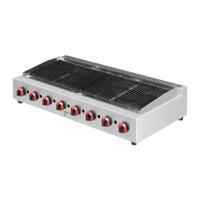 China Restaurant Commercial Gas Griller 304 Stainless Steel Material for sale