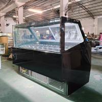 China Commercial Hard Ice Cream Display Freezer Gelato Showcases 16pcs Pans for sale