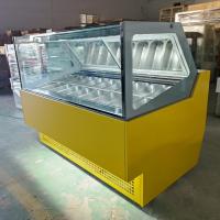 China Commercial Ice Cream Display Case Quick Freeze for Dessert Fresh Popsicle for sale