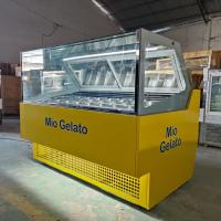 China Commercial Ice Cream Display Case Quick Freeze for Dessert Fresh Popsicle for sale