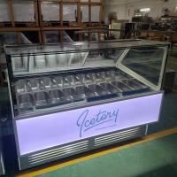 China Commercial Ice Cream Display Freezer Upright Popsicle Freezer Display Case for sale