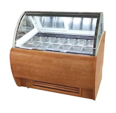China OEM Commercial Ice Cream Display Freezer Quick Freeze Dessert Refrigeration Cabinet for sale