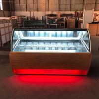 China Electronic Italian Ice Cream Display Refrigerator Gelato Showcase Freezer for sale