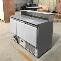China Durable Sandwich Prep Table Refrigerator Sandwich Prep Station for Pizzeria Salad Preparation for sale