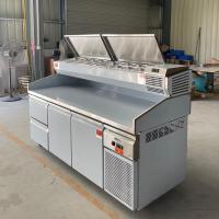 China Kitchen Under Counter Pizza Prep Table Refrigerator SS304 for Salad Sandwich for sale
