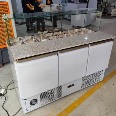 China R134a R290 Refrigerant Pizza Prep Table Commercial for European Market for sale