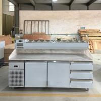 China Commercial Counter Top Pizza Prep Table Cooler for Sandwich Salad Display for sale