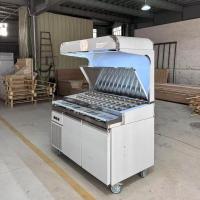 China Stainless Steel 201 Pizza Prep Table Cooler 2 Doors Commercial With LED for sale