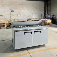 China Pizza Sandwich Salad Prep Table Cooler 2 Doors for Hotel Kitchen for sale