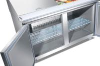 China Restaurant Refrigerated Sandwich Prep Table Counter Top For Pizza Salad for sale