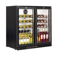 China Commercial Beer Display Cooler 2 Doors Beverage display Fridge for sale