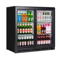 China Commercial Beer Display Cooler 2 Doors Beverage display Fridge for sale