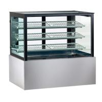 China Commercial Heated Display Cabinet Pie Warmer Hot Food Showcase Fried Chicken Food Display Warmer for sale