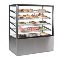 China Commercial Heated Display Cabinet Pie Warmer Hot Food Showcase Fried Chicken Food Display Warmer for sale