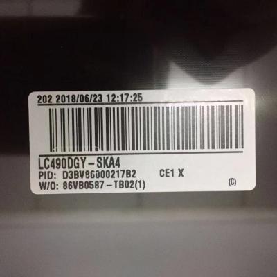 China LC490DGY-SKA4 49 Inch LCD Screen with 4K 3840x2160 Resolution and 60Hz Refresh Rate for Portable TV for sale