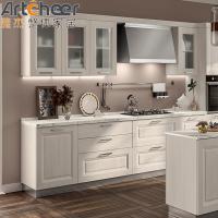 China Durable Designer Solid Wood Melamine Kitchen Cabinet Italian Design for Modern Homes for sale