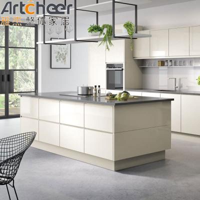 China Wood Melamine Modern Furniture Kitchen Cabinet with E1 or ECO Friendly Material Grade for sale