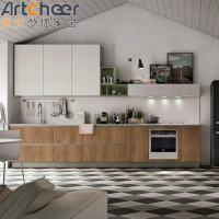 China Customized Color Modern Stylish Kitchen Cabinet with Island Sink Base Configuration for sale