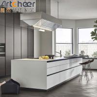 China Kabinet Kitchen Cabinet Aluminium Profile Modern Design Furniture with E0 Grade HPL Material for sale