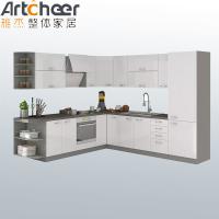 China Villa Kitchen Cabinets with Modular / RTA Design and Customized Size in Plywood Material for sale