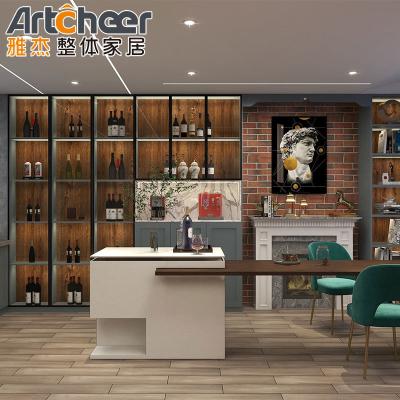 China Customized Color Kitchen Furniture Cabinets with Solid Shaker Design and Modern Style for sale